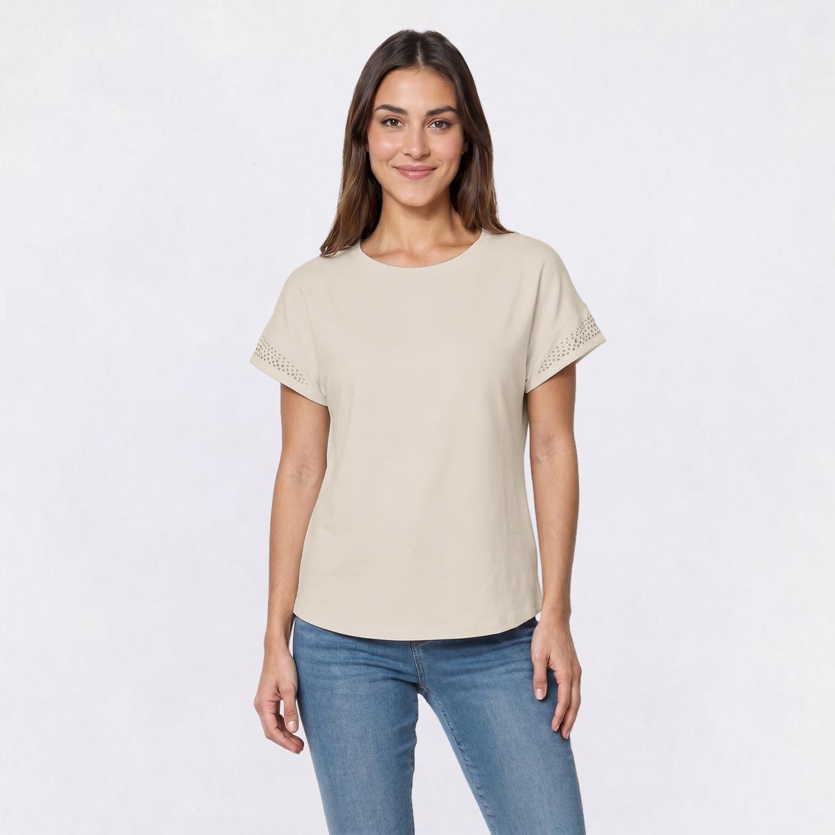 Click here for Womens Absolutely Famous Stud Detail Dolman Sleeve... prices